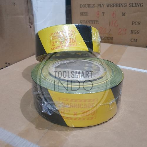Jual Police line kuning hitam 2"×300m Full Tebal Tidak Mudah Putus ...