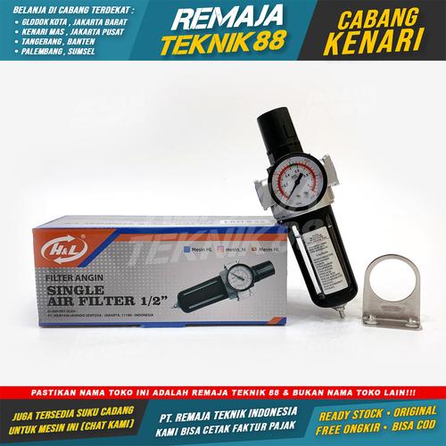 Jual H&L HL AIR FILTER SINGLE FILTER ANGIN TUNGGAL REGULATOR KOMPRESOR ...