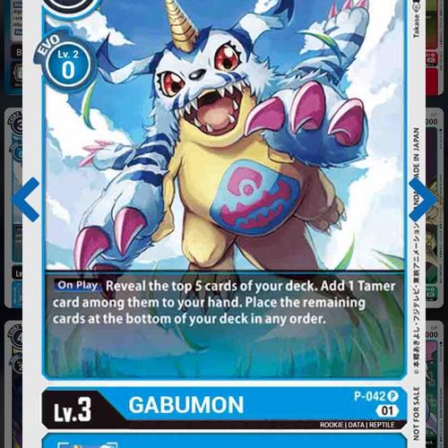 Jual Digimon Card Gabumon P-042 P - Kota Pontianak - Equator Card ...
