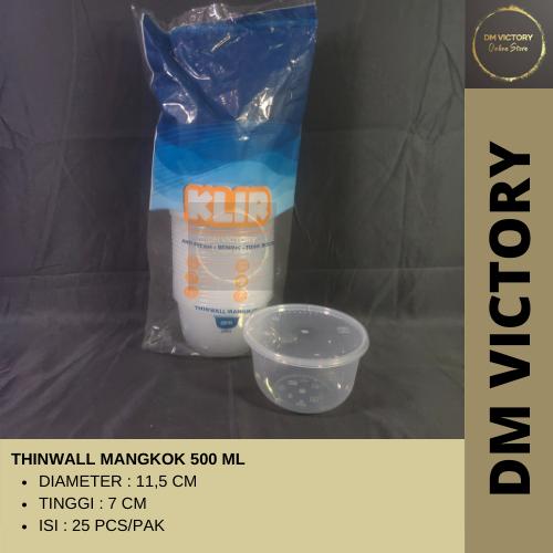 Jual Thinwall Bulat / Mangkok / Bowl Plastik Makan 500 ml Klir ... Jual Thinwall Bulat / Mangkok / Bowl Plastik Makan 500 ml Klir ...