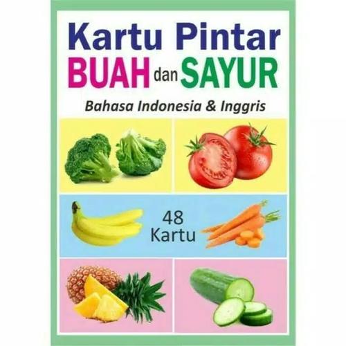 Promo Kartu Pintar Buah Dan Sayur - Flash Card Edukasi Desain Objek ...