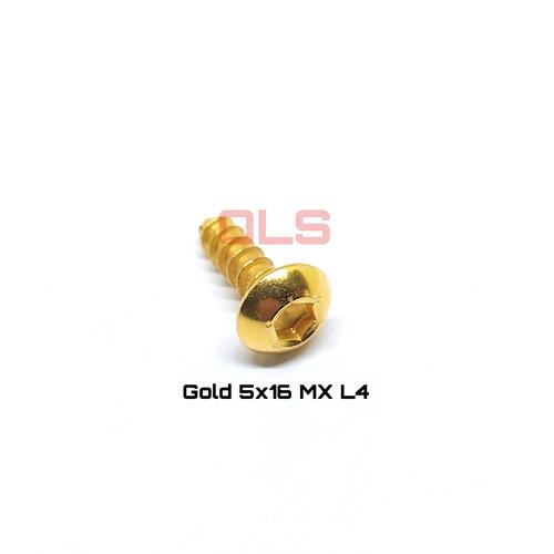 Jual 100 pcs GOLD ONLY Baut SEKRUP skrup L Body Jupiter MX M5x15 Ulir ...