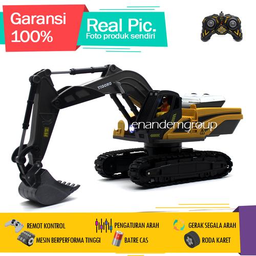 Jual Mainan Remot Kontrol RC Truk Excavator Beko Metal Cas Black Series ...