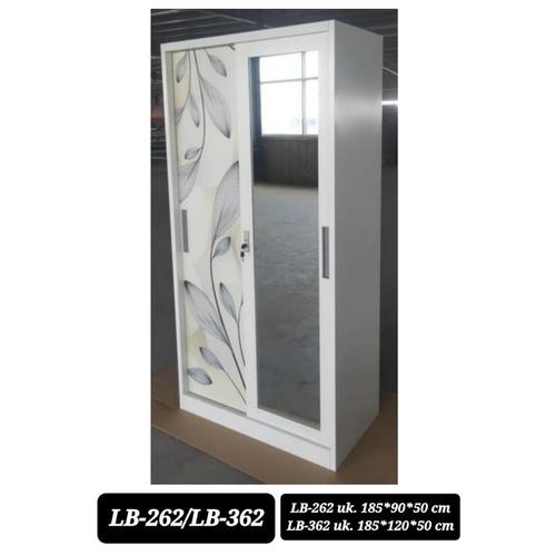 Jual Lemari Baju Besi Sliding LB-262 - Lemari Besi Kaca - Lemari Pakaian - Kota Surabaya - DESEL ...