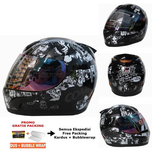 Promo Helm JPN Full Face SNI Racing MotoGP Motif Comic Black - Kota ...
