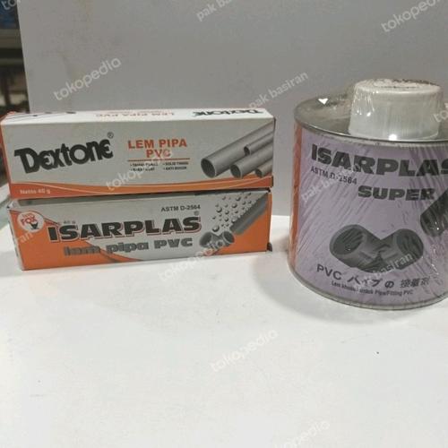 Jual lem paralon pvc isarplas dan dextone - isarplas 400g - Jakarta ...