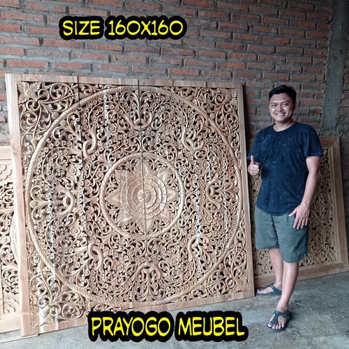 Jual panel hiasan dinding ukir jati khas bali - dekorasi dinding rumah ...