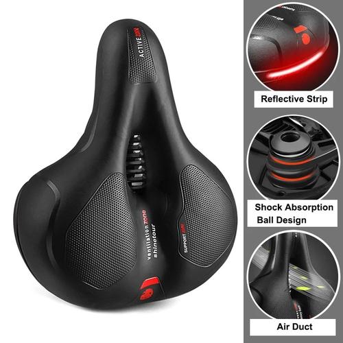 Jual Jok / Sadel Sepeda MTB/Seli Lebar Empuk Absorber Ball - Hitam ...