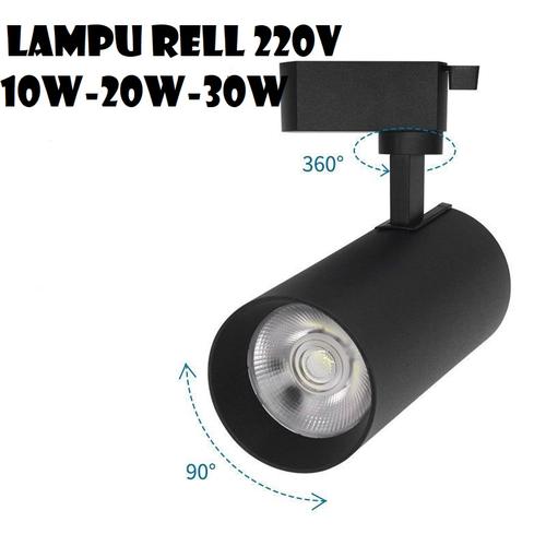 Jual Lampu Track Rell 10w 20W 30W COB Spot Sorot 20 watt 30 watt ...