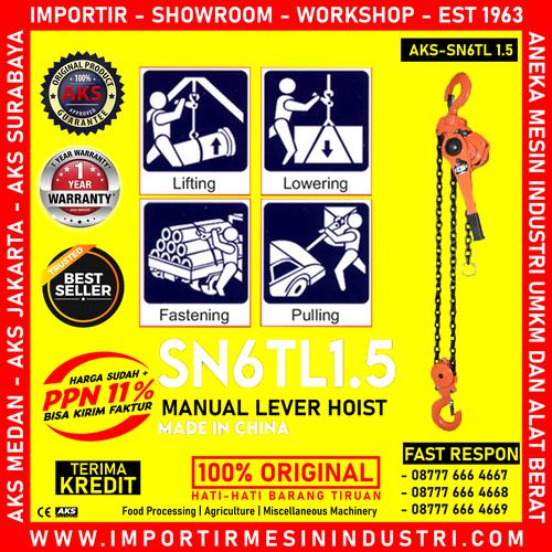 Jual Mesin Alat Angkat Barang Kerekan Takel Manual Lever Hoist 6 T 1.5 ...