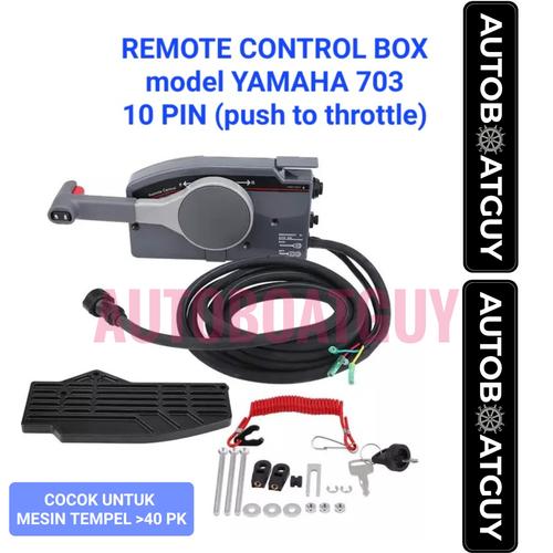Jual Remote Control Box / Handle Gas Model Yamaha 703 10 Pin Mesin ...