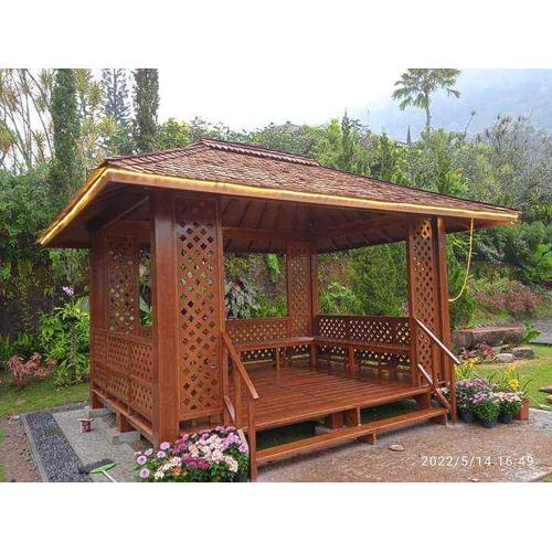 Jual gazebo minimalis / gazebo kayu jati / gasebo saung taman - Kab ...