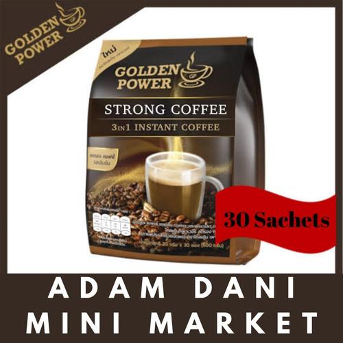 Jual GOLDEN POWER 3 IN 1 STRONG INSTANT COFFEE 30 STICKS x 20g - Kota ...