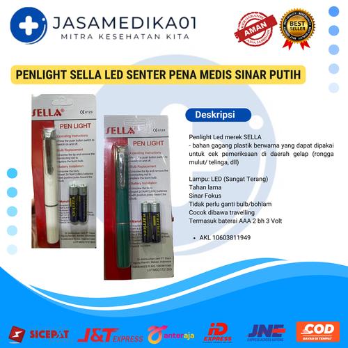 Jual Penligth Sella / Pen Light Led Senter Pena Medis Sinar Putih - Kab ...