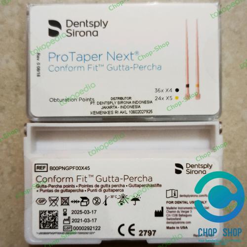 Jual ORIGINAL Dentsply Gutta Percha Protaper Next guta perca X1 X2 X3 ...
