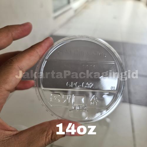 Jual Lid Strawless untuk uk 14oz pet /tutup Strawless Merek gosyen GPC ...