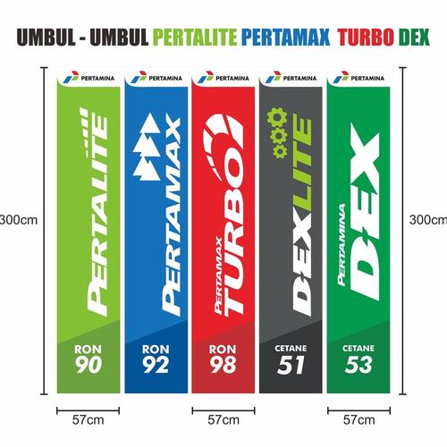 Jual Umbul-umbul PERTAMINA PERTASHOP PERTAMAX PERTALITE BRIGHT GAS ...