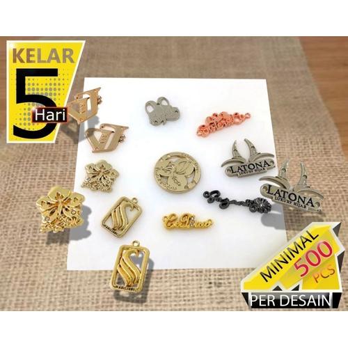 Jual Bikin label plat kantong custom unik cor logam merk tas besi ...