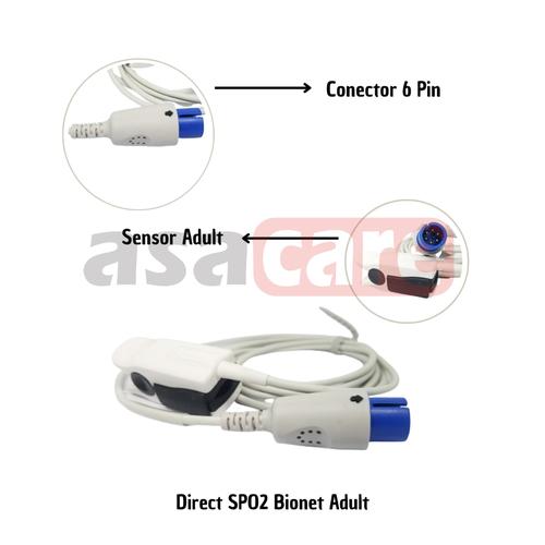 Jual Direct Spo2 Monitor Bionet 6 Pin Adult | Kabel Saturasi Dewasa ...
