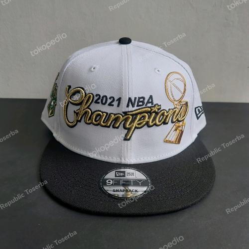 Jual TOPI NEW ERA 950 2021 NBA Champions Ring Ceremony Milwaukee bucks ...