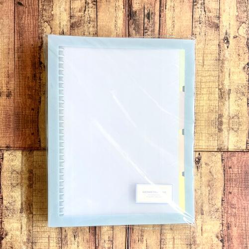 Jual Map Binder Wengu A5 B5 Motif Geometric Time Ring Besi Pastel Plus ...