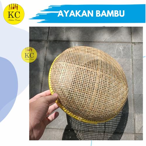 Jual Saringan Ayakan Bambu Jumbo Saringan Anyam Bambu - lubang besar ...