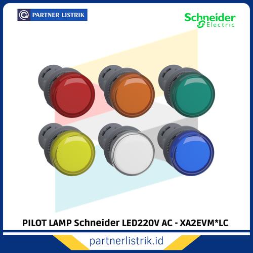 Jual PILOT LAMP Schneider Monolitik, Integral LED220V AC - XA2EVM*LC ...