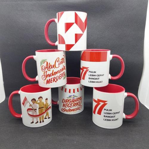 Jual Mug Indonesia Merdeka | Mug 17 Agustusan | Mug Hut Ri 77 | Mug ...