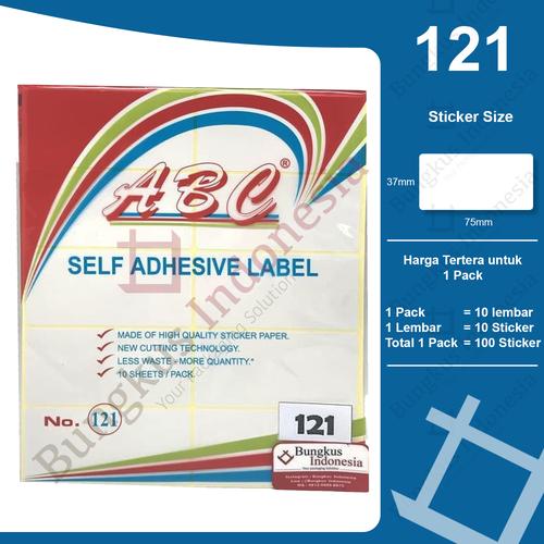Jual Stiker Label ABC No 121 ( self adhesive label ) / label undangan ...