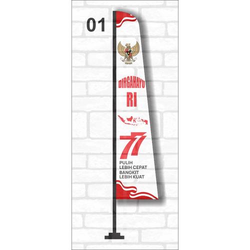 Jual Cetak Bendera Umbul-Umbul Agustusan/Custom Bendera Umbul2 Printing ...