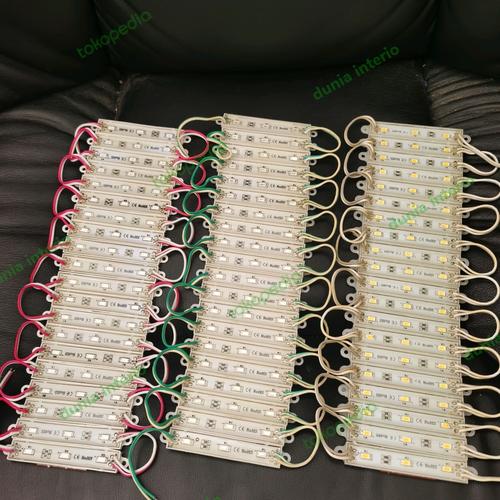 Jual LED modul 3mata strip 5730 dc 12v water proof - pink - Jakarta ...