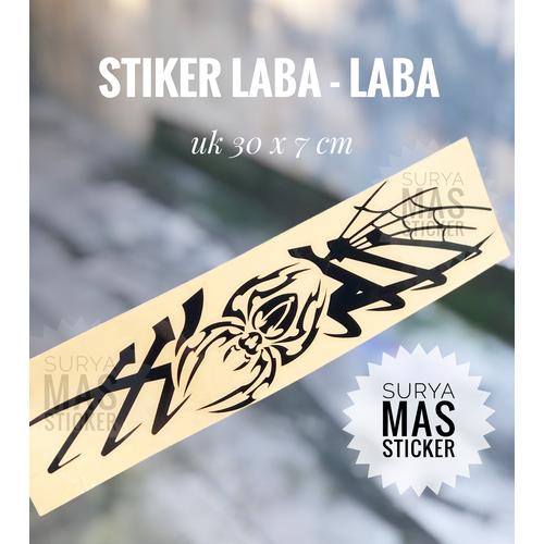 Jual stiker laba laba sticker spider metalik skotlet - Putih - Kota ...