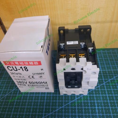 Jual KONTAKTOR TECO CU-18 CONTACTOR TECO CU-18 CU18 COIL 110 220 380VAC ...