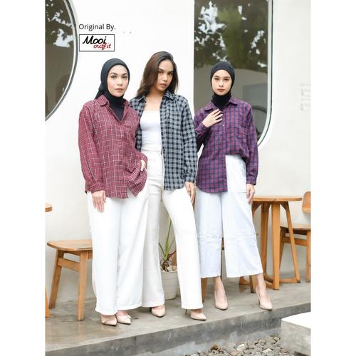 Jual Mooi Outfit - Kemeja Flanel Jumbo L XL XXXL 4XL / Kemeja wanita ...