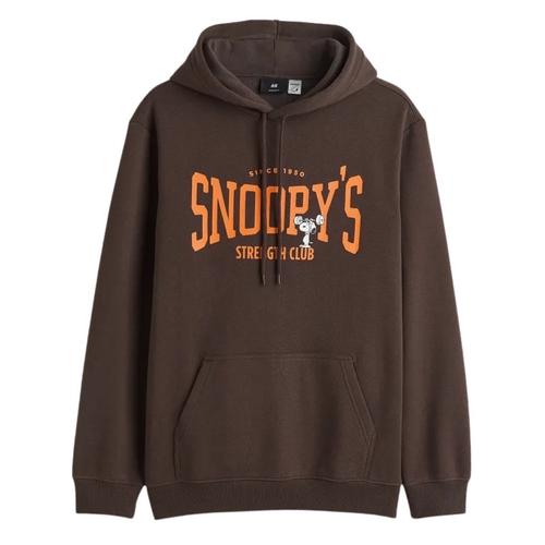 Jual HOODIE H&M SNOOPY'S STRENGTH CLUB - Dark Brown, L - Jakarta ...