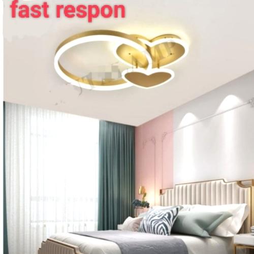 Jual Lampu plafon Minimalis Modern Vintage Model LOVE dan Ring LED 40cm ...