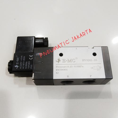 Jual Solenoid Valve RV3241-15 3/2 EMC Pneumatic - Jakarta Barat - Pneumatic Jakarta | Tokopedia