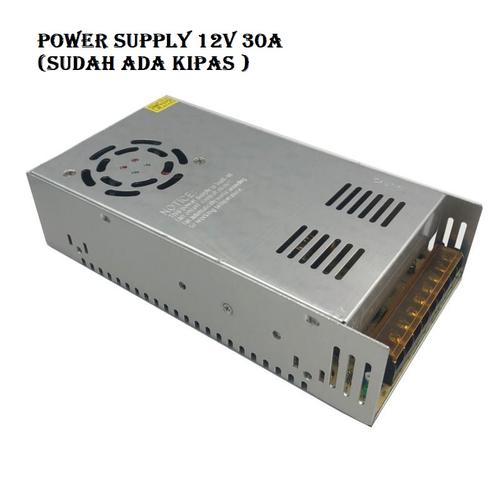 Jual Power Supply Switching 12V 30A 360 Watt Cocok Untuk CCTV LED RADIO ...