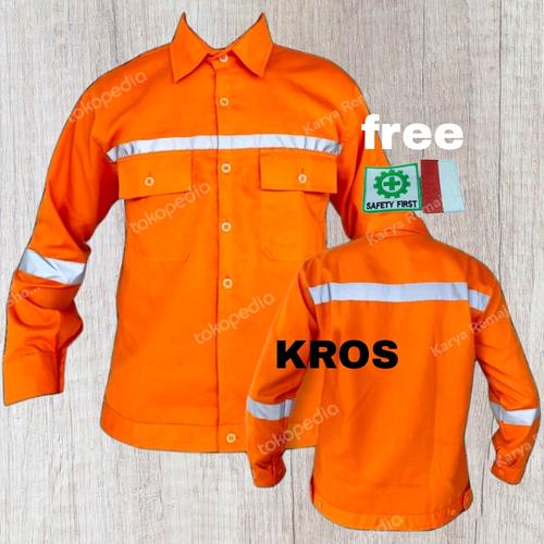Jual Wearpack Safety Seragam Kerja Bengkel Baju kerja Lengan panjang ...