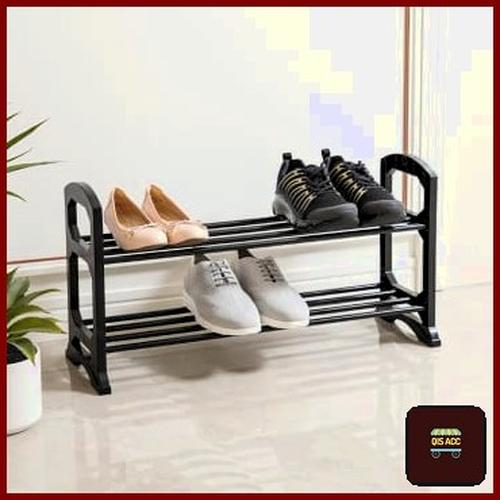 Jual Krisbow Rak Sepatu Stackable 2 Tingkat - Hitam - Kota Tangerang ...
