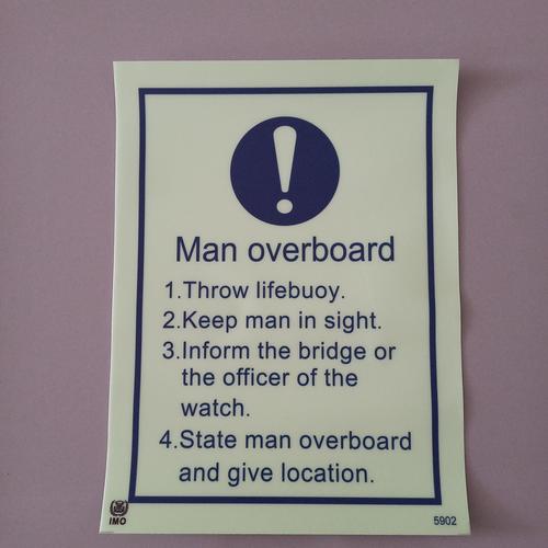 Jual 335902 Mandatory Signs, Man Overboard 200x150Mm - Kota Depok - IMO ...