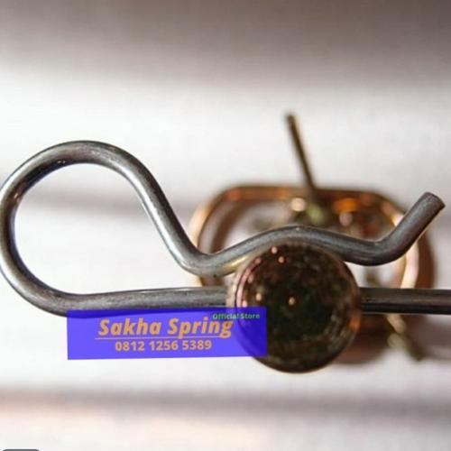 Jual Clip R Retaining pin - Cotter Pin R gelombang 2x50 stainless steel ...