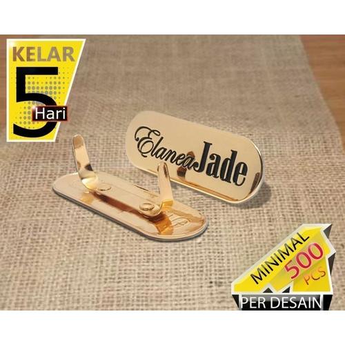 Jual Bikin label plat kantong custom unik cor logam merk tas besi ...