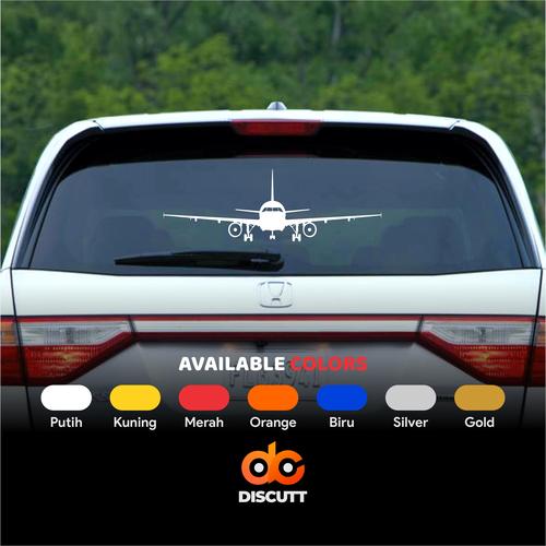 Jual sticker decal gambar plane atau pesawat untuk kaca belakang mobil ...