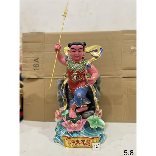 Jual patung dewa locia Naca nezha teratai 莲花太子 16in kayu - Jakarta ...