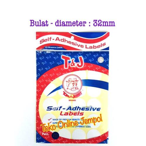 Jual BULAT 32mm no.118 Label Tom and Jerry stiker Jerry sticker ...