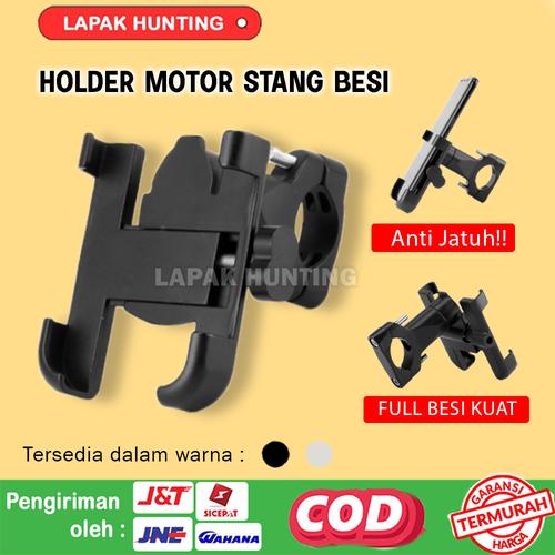 Jual HOLDER HP MOTOR STANG FULL BESI METAL UNIVERSAL PHONE HOLDER MOTOR - Besi Stang - Jakarta ...