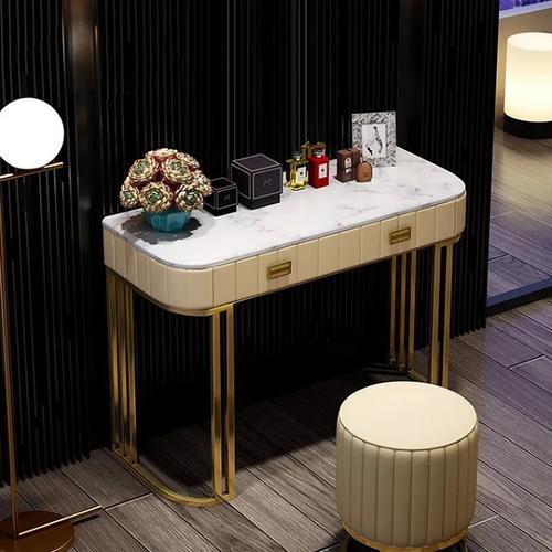 Jual meja rias consul marmer asli kaki stenlis tanpa cermin & puk ...