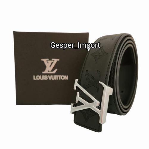 Jual GESPER PRIA LV TALI EMBOS PUTIH GESPER COWOK MODEL TUSUK KULIT ...