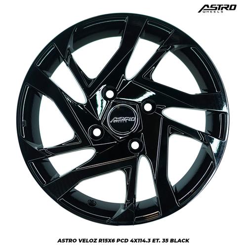 Promo Velg Mobil Astro Veloz 15X6 4X114.3 ET.35 60.5 Black Cicil 0% 3x ...